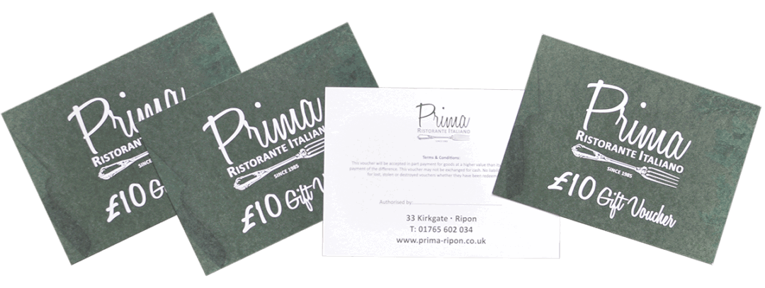 Prima Pizzeria | Traditional Italian food since 1985